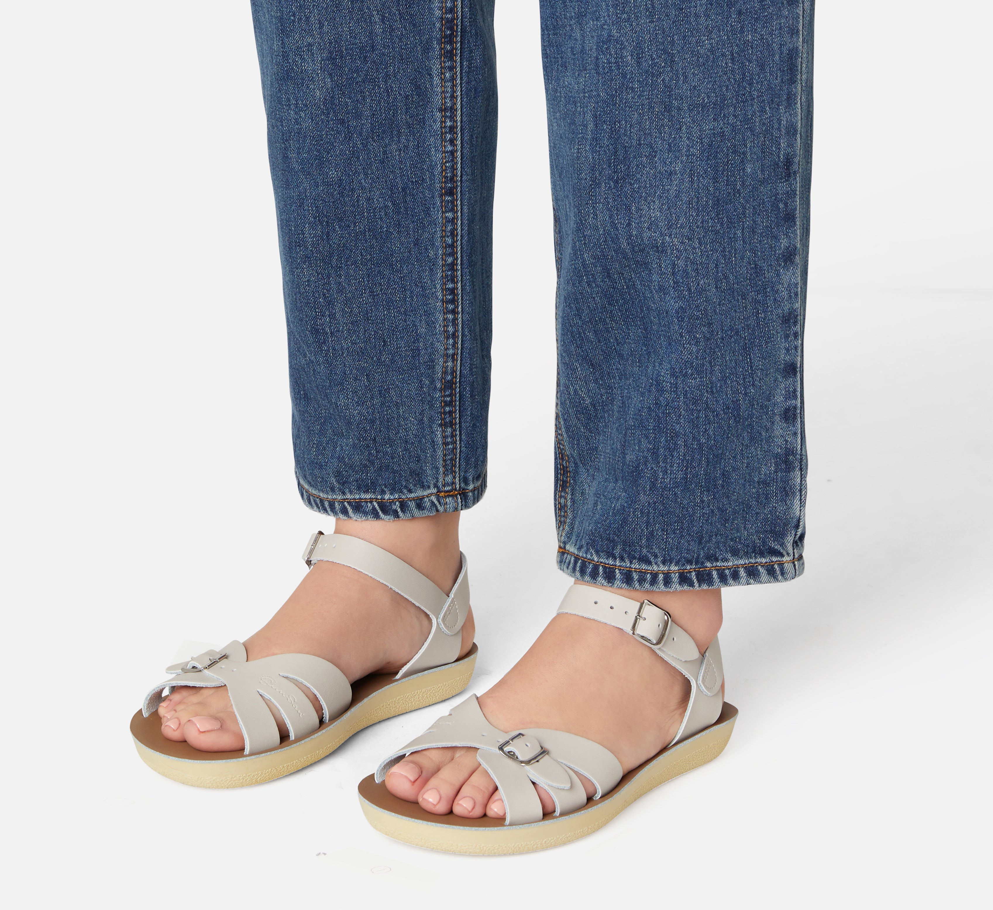 Women's Stone Sandals - Neutral Sandals - Salt-Water UK