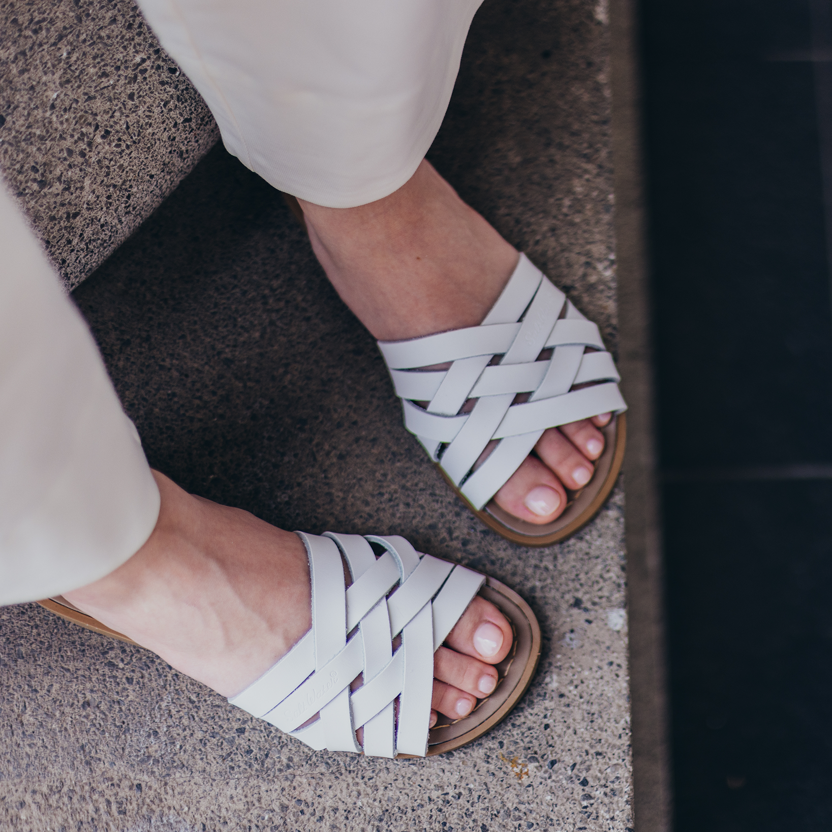 Womens Retro Slide & Slip Flat Slide Sandals